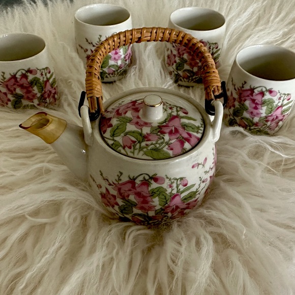Kitchen | Japanese Tea Set Vintage Toki Made In Japan Hand Painted | Poshmark